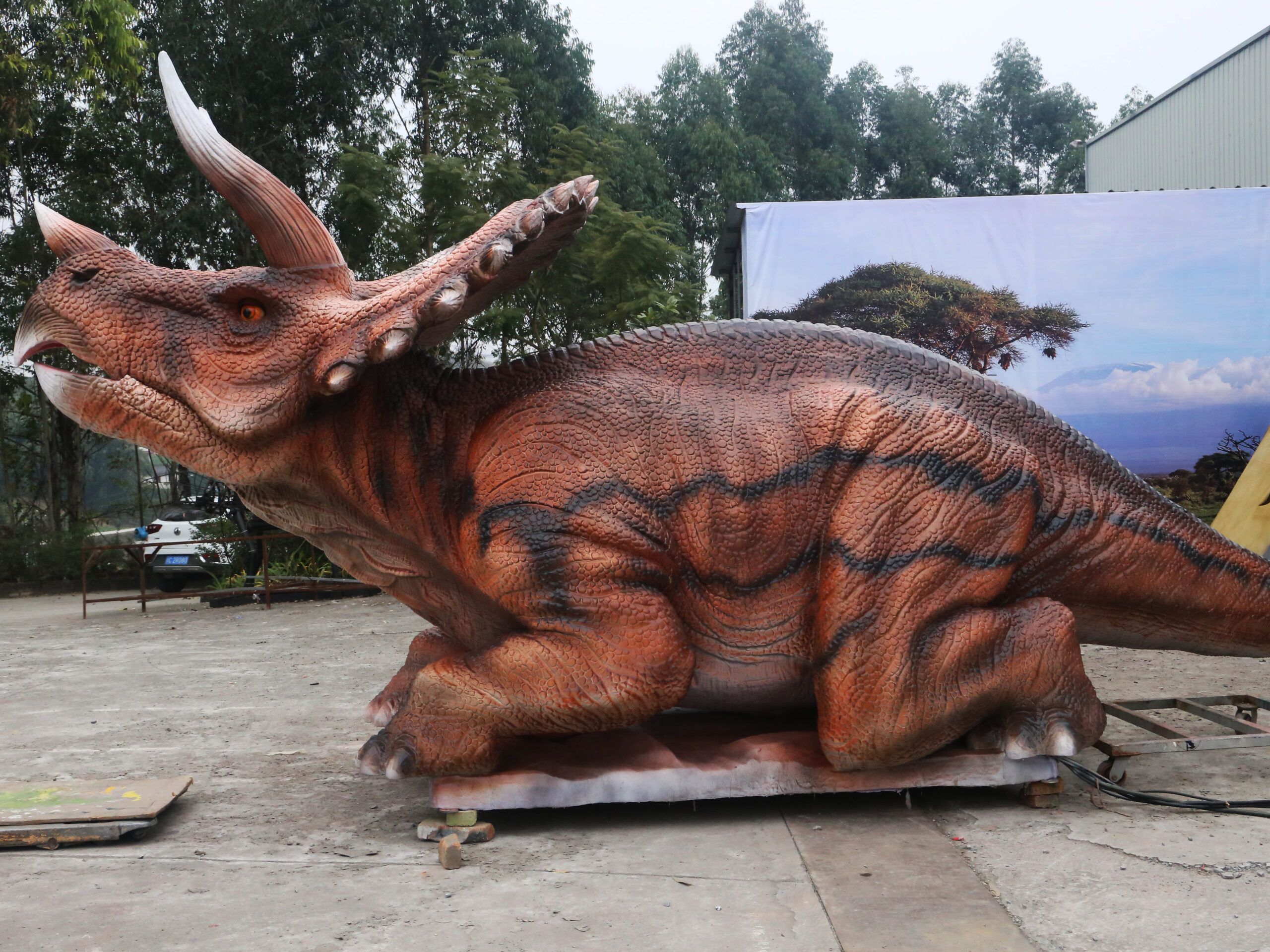 Awake Life Size Animatronic Triceratops CCAD-092 | Produce Animatronic ...
